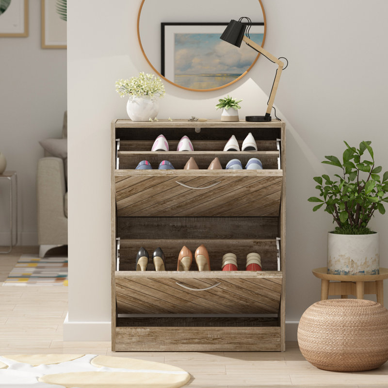 Wysocki 12 pair shoe storage cabinet store